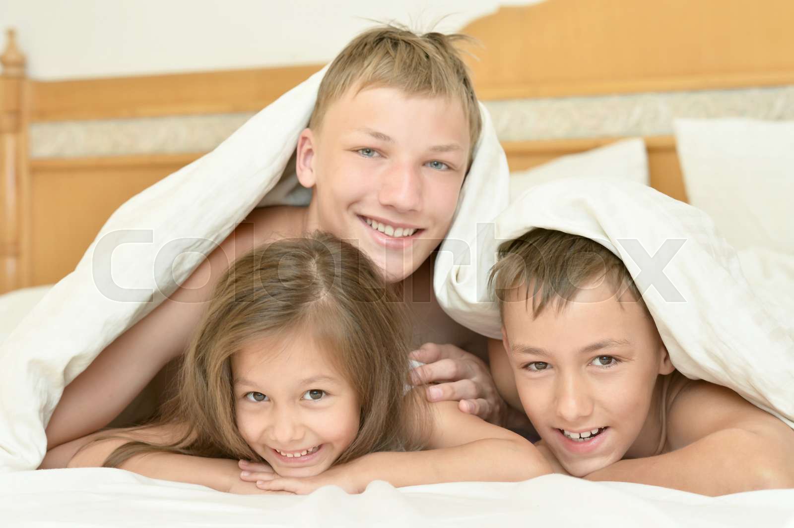Brothers And A Little Sister Stock Image Colourbox