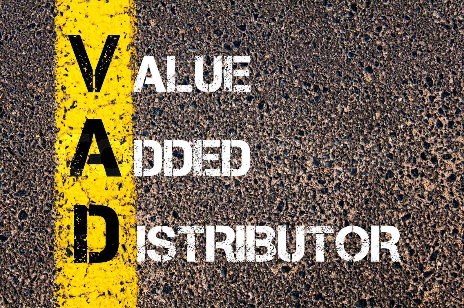 Business Acronym VAD as Value Added Distributor | Stock image | Colourbox