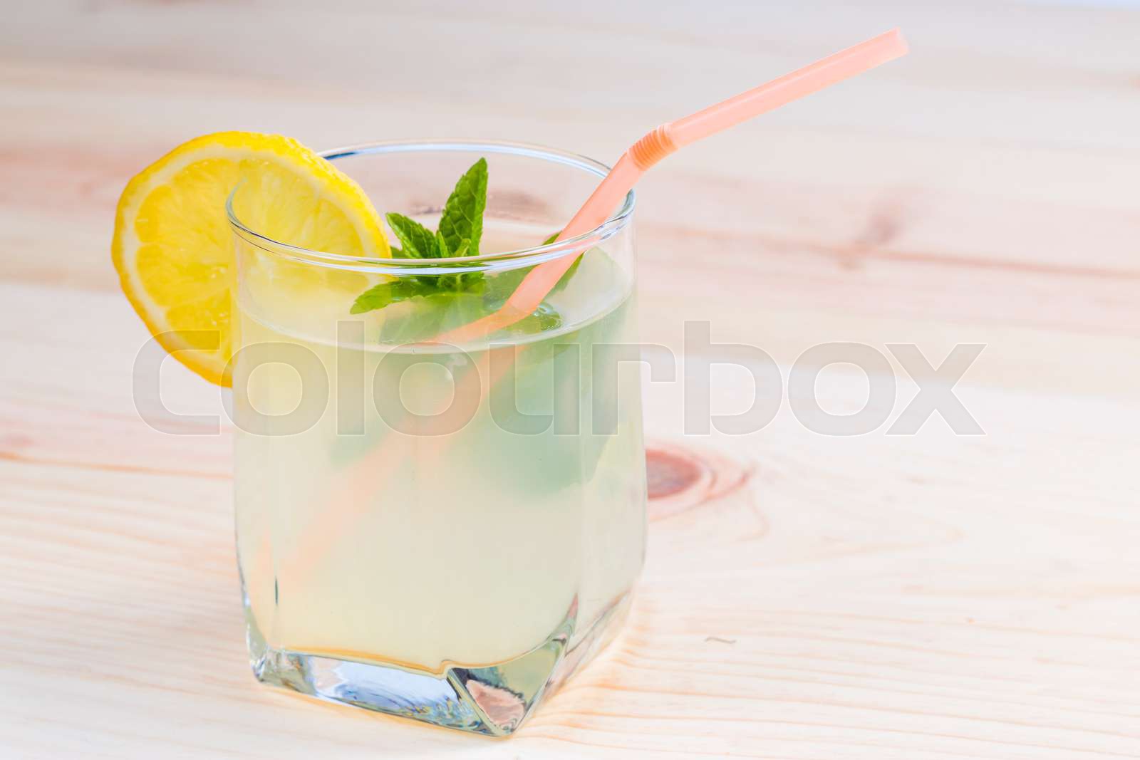 Lemonade glass | Stock image | Colourbox