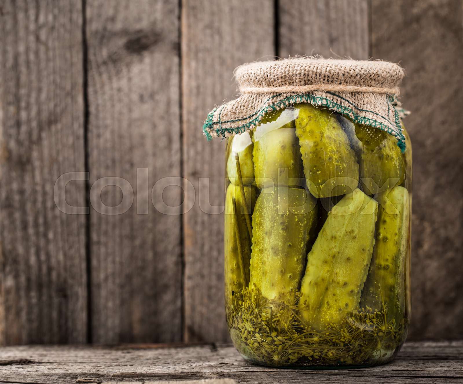 Jar of pickles | Stock image | Colourbox