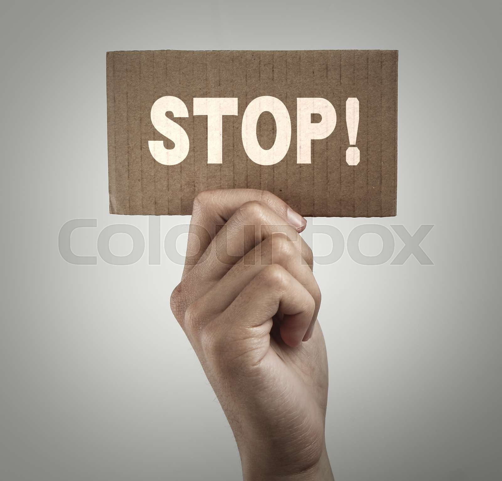 Stop | Stock image | Colourbox
