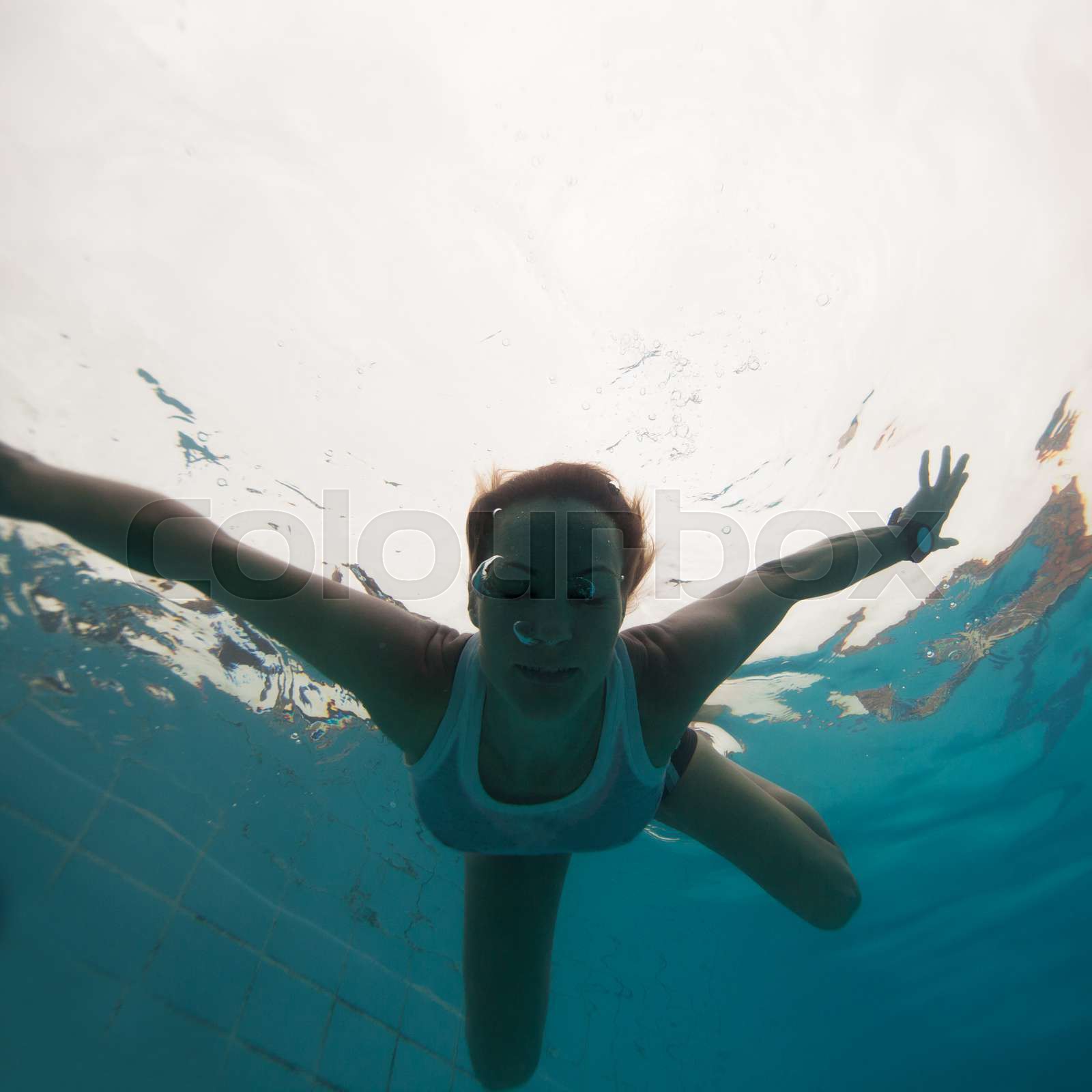 Underwater in a pool | Stock image | Colourbox