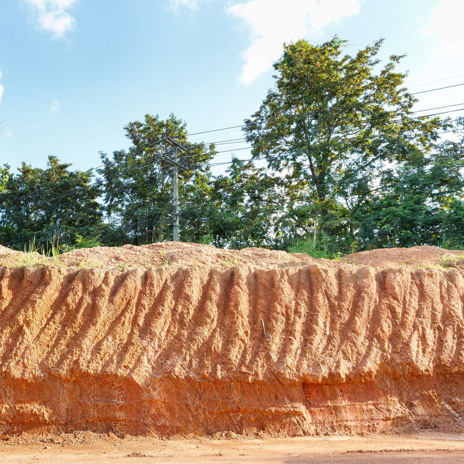 Lateritic soil cross section | Stock image | Colourbox