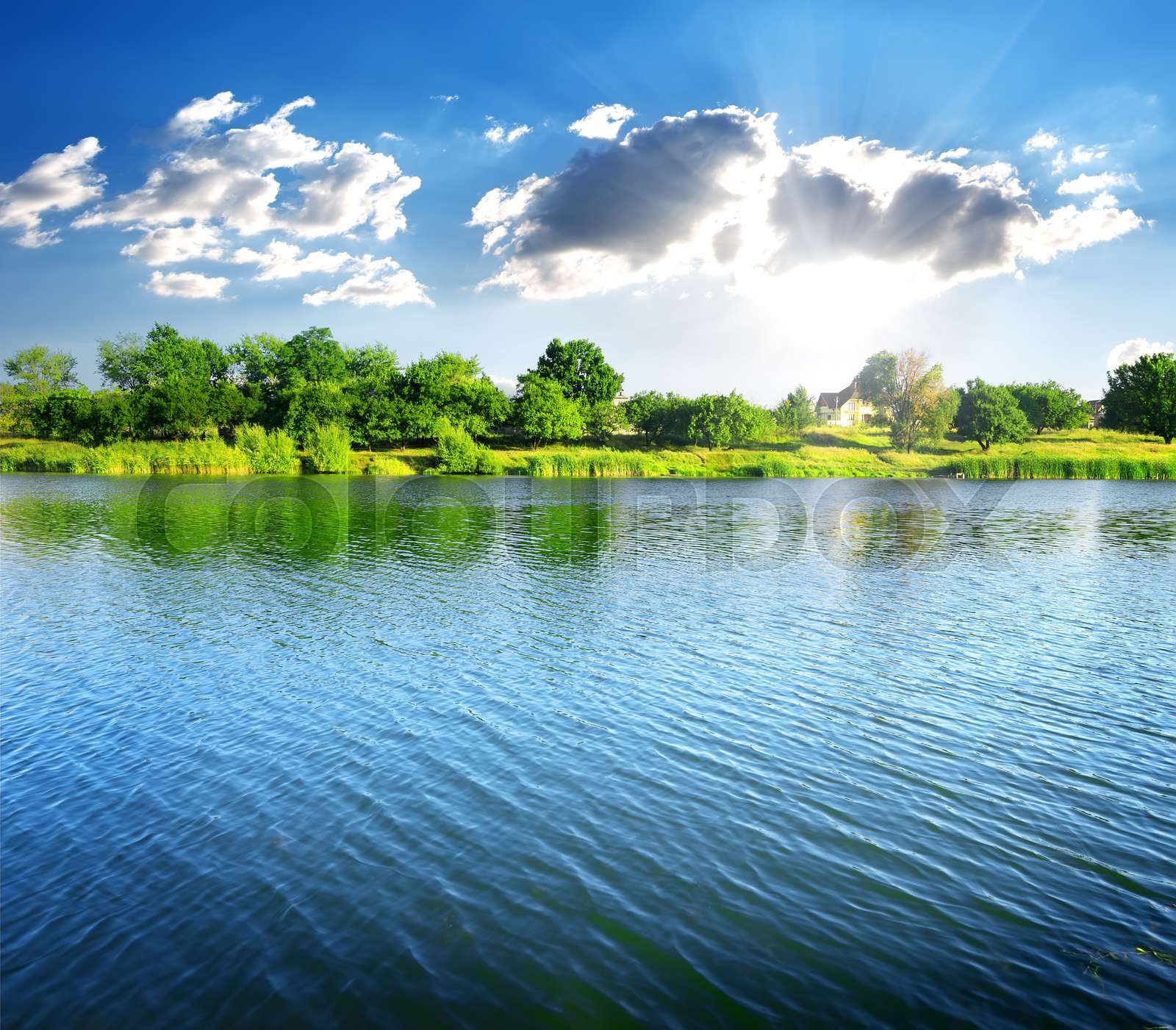 Ripples on the river | Stock image | Colourbox