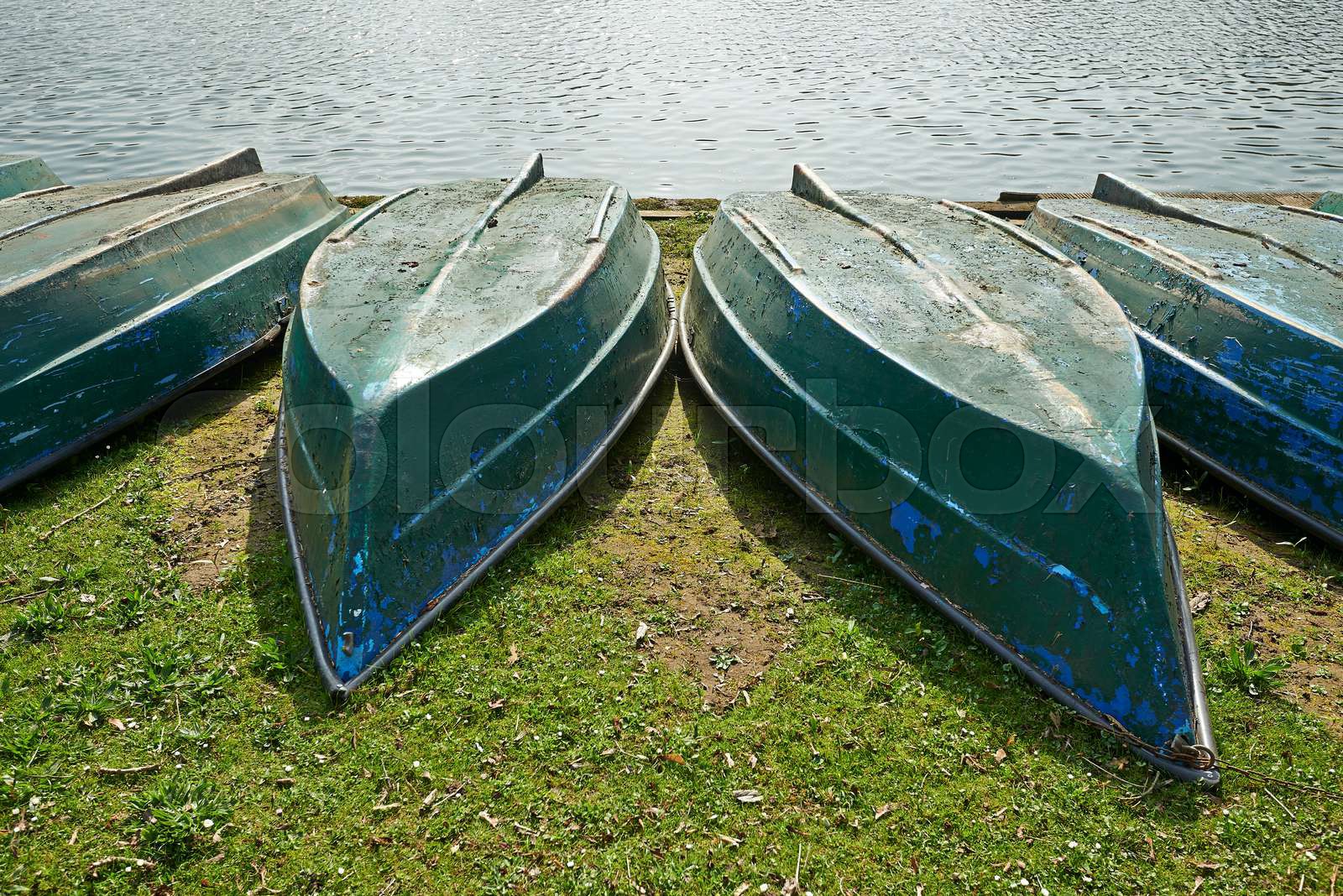 The alignment of boats | Stock image | Colourbox