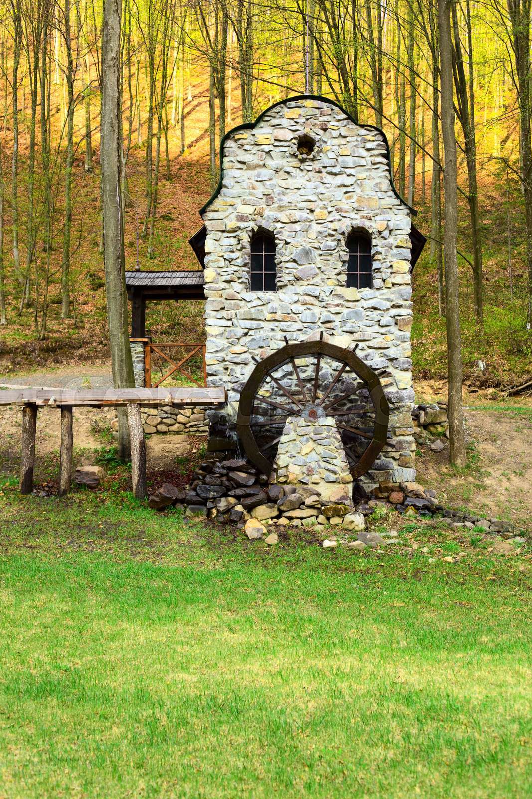 Stone watermill | Stock image | Colourbox