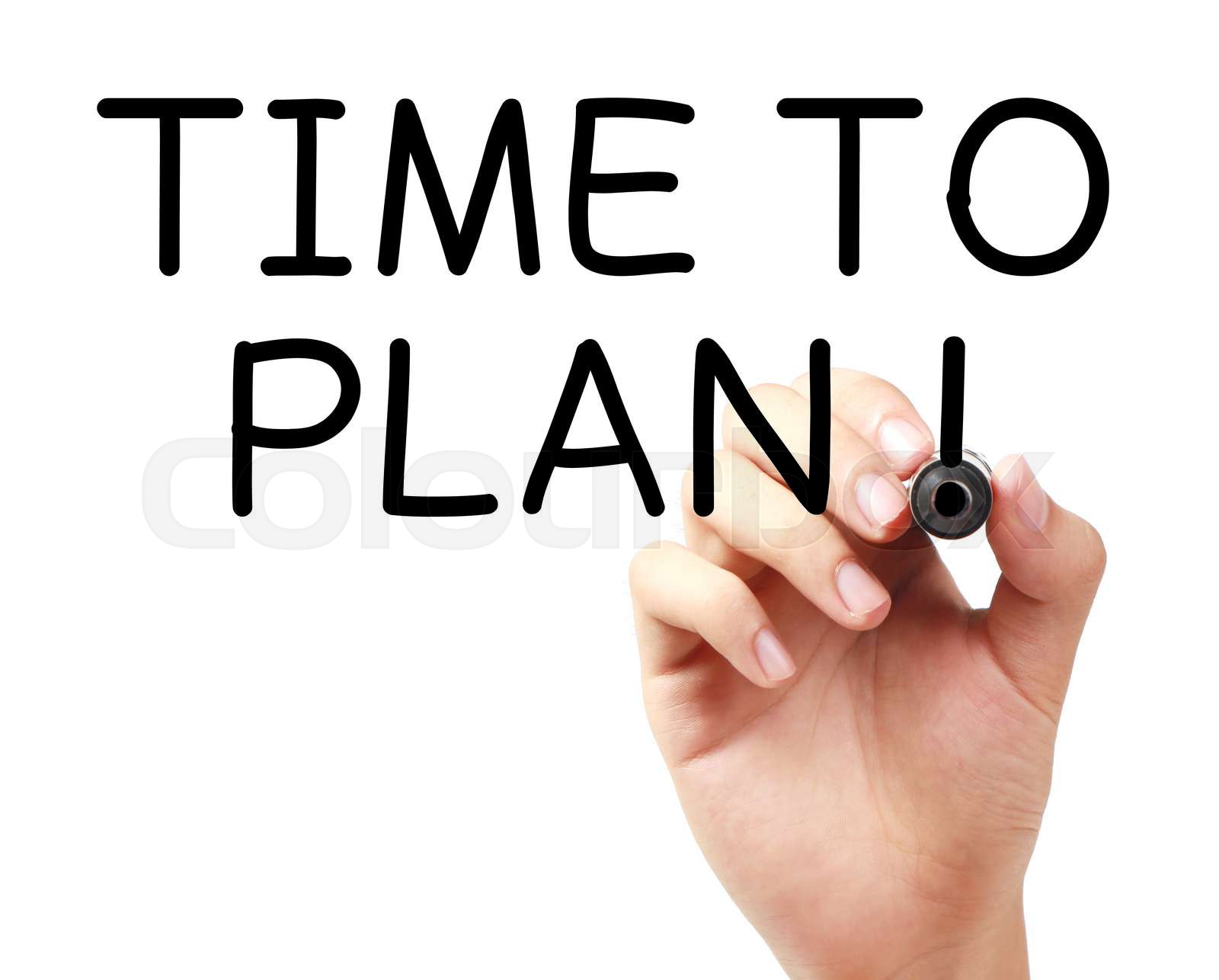 Time To Plan | Stock image | Colourbox