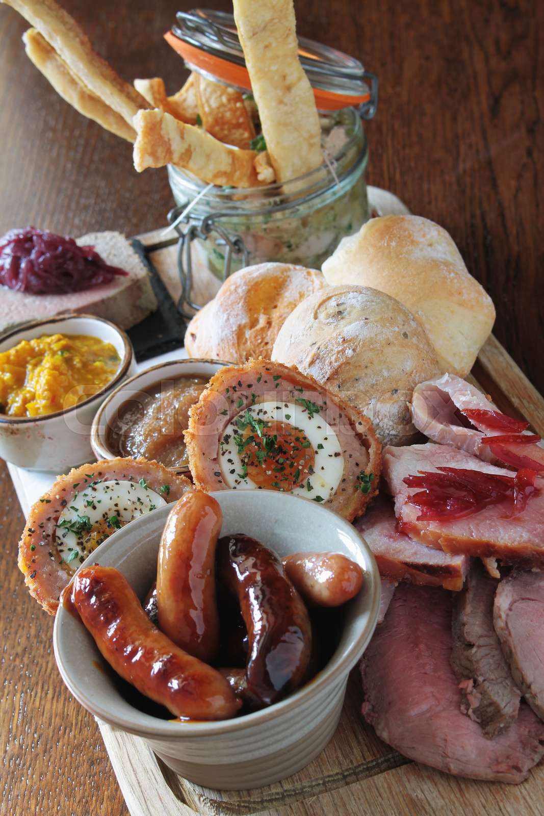 meat sharing platter | Stock image | Colourbox