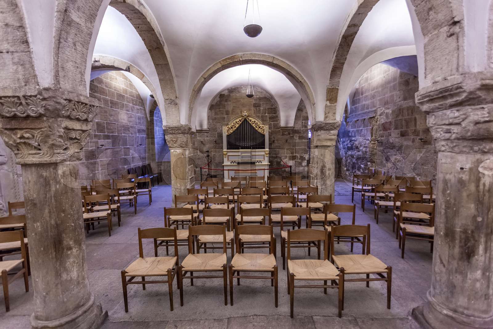 Chapel interior | Stock image | Colourbox