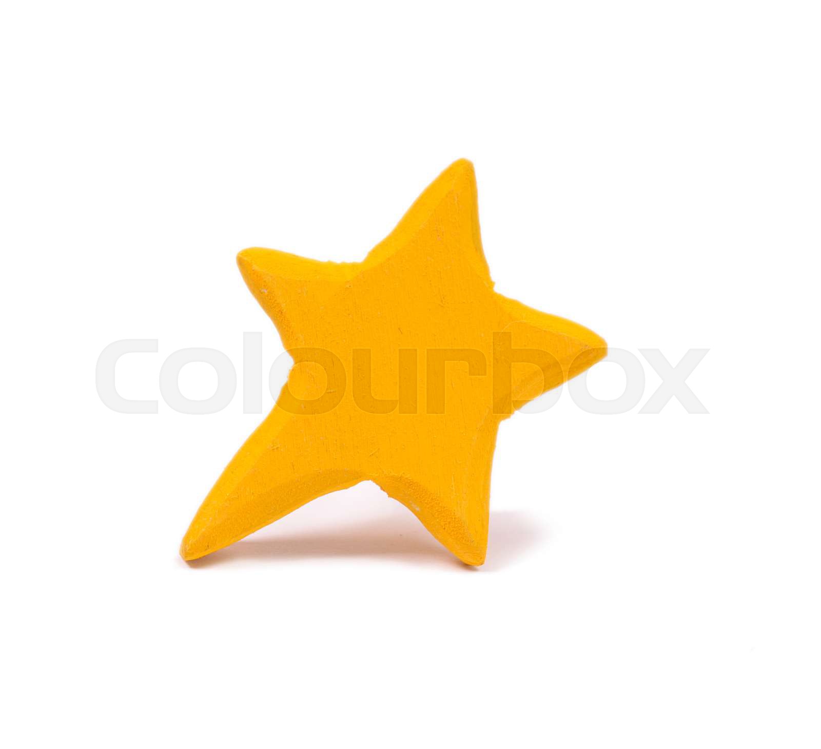 Yellow star shape | Stock image | Colourbox