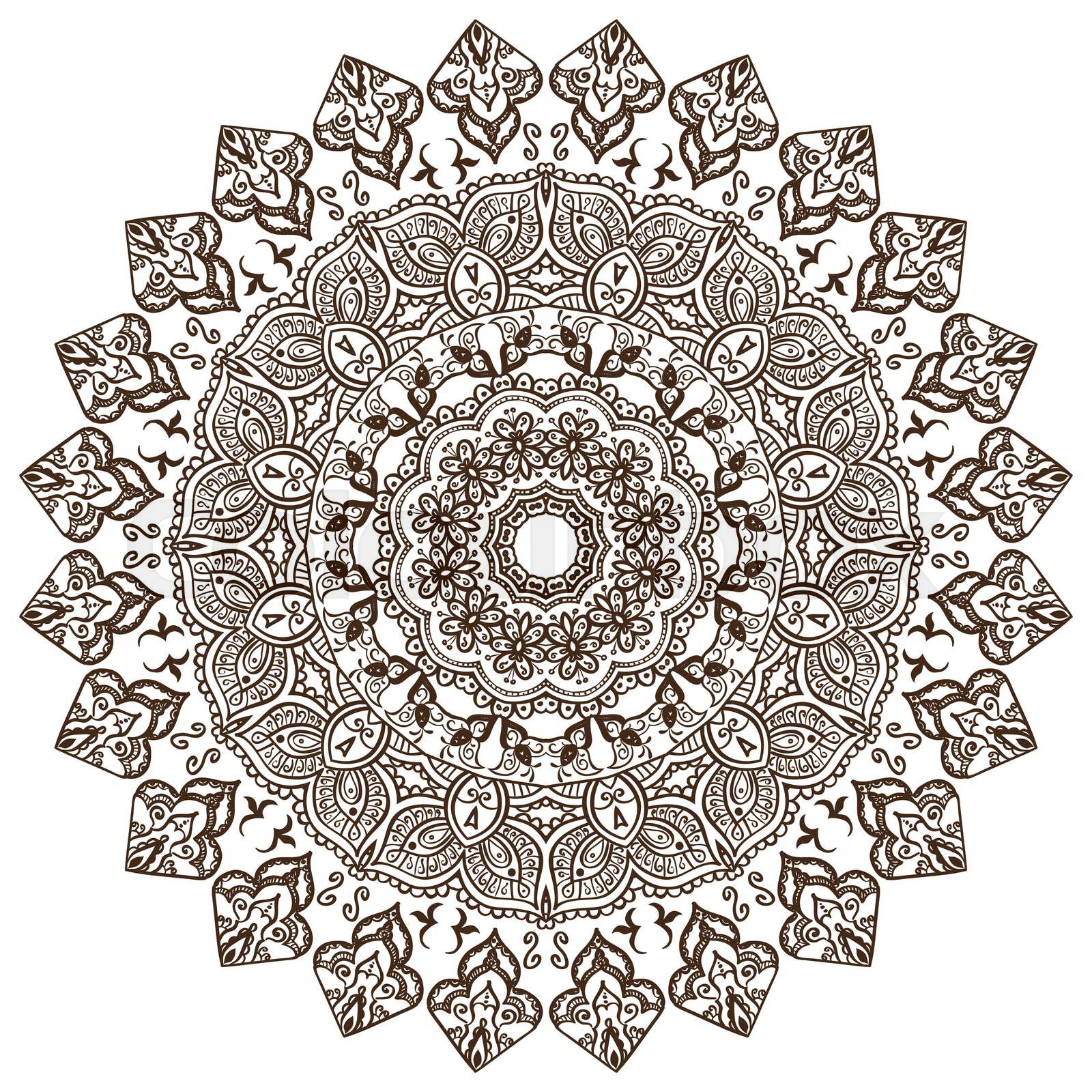 circular pattern of indian | Stock vector | Colourbox