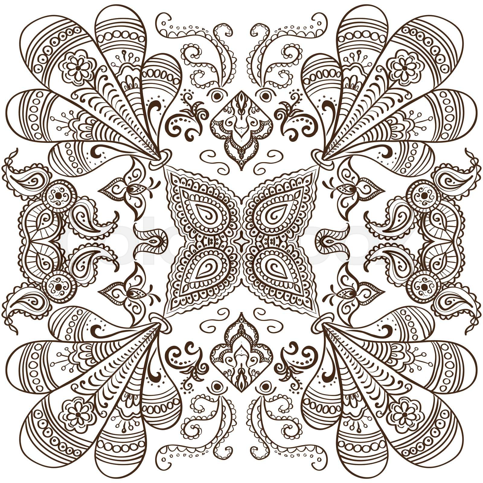 circular pattern of indian | Stock vector | Colourbox