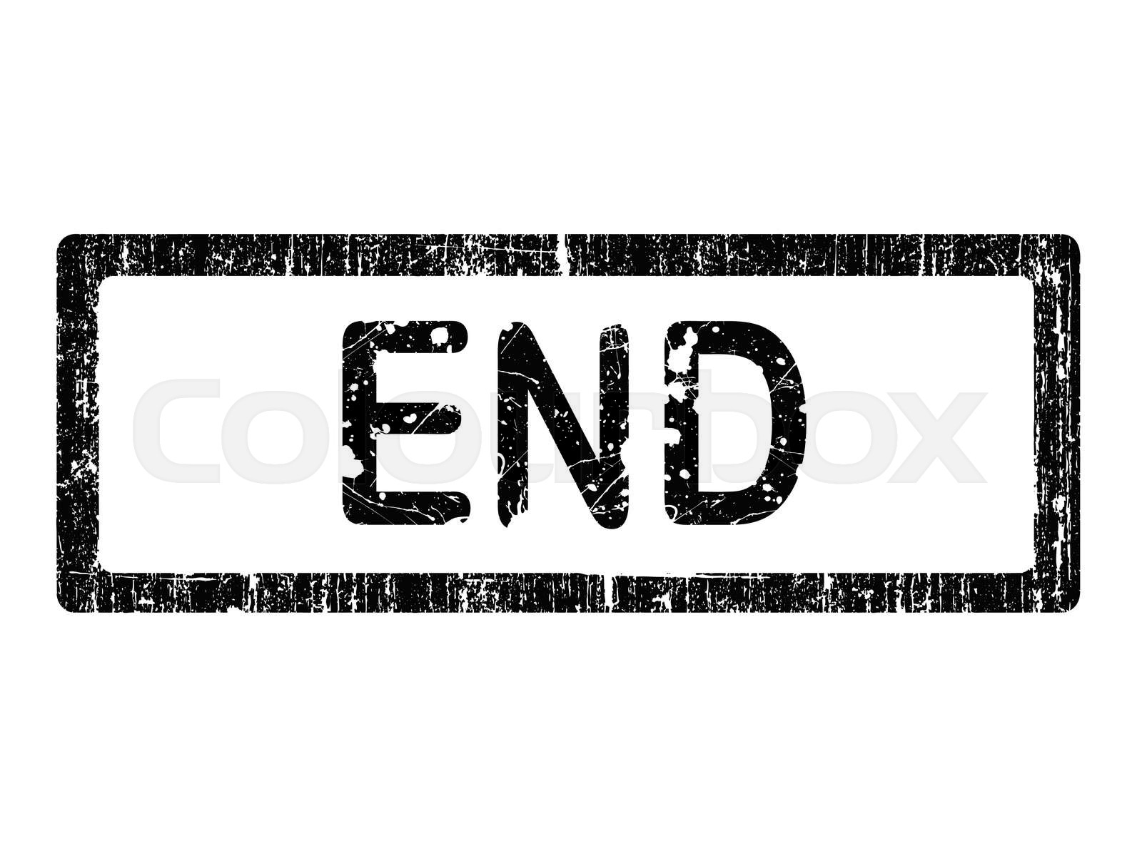Grunge Office Stamp - END | Stock vector | Colourbox