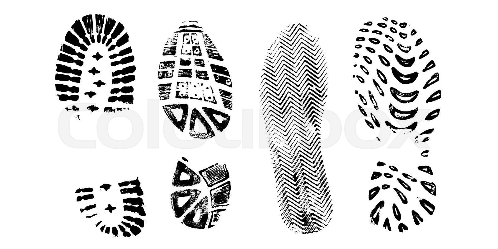4 BootPrints II | Stock vector | Colourbox