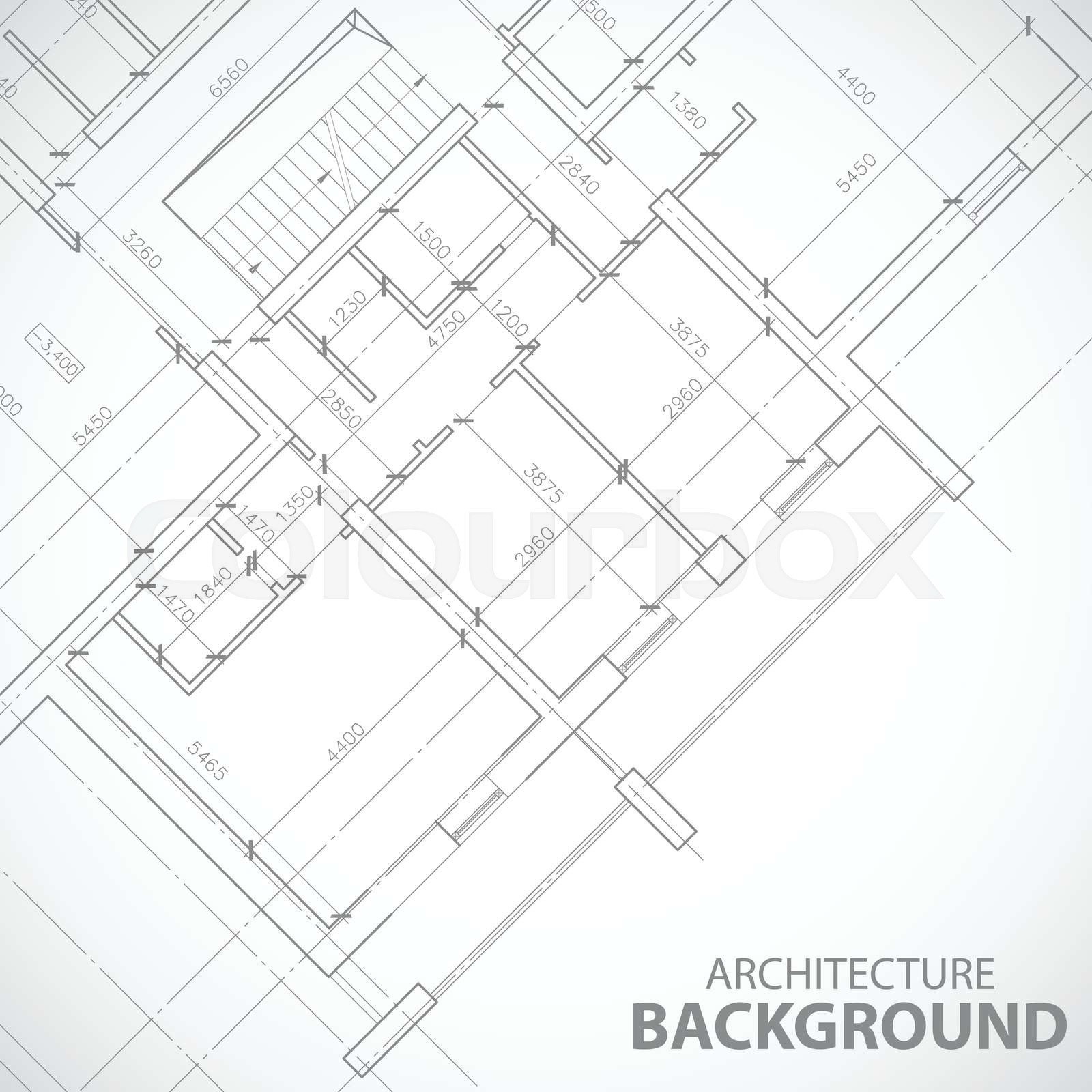 architektur, plan, ansicht | Stock-Vektor | Colourbox