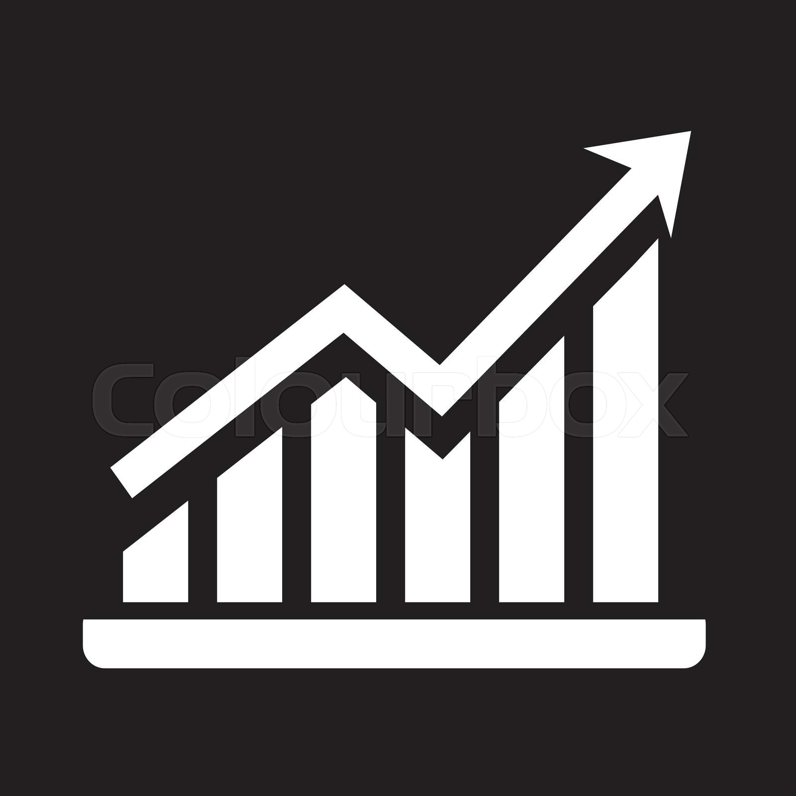 Pictograph graph icon | Stock vector | Colourbox