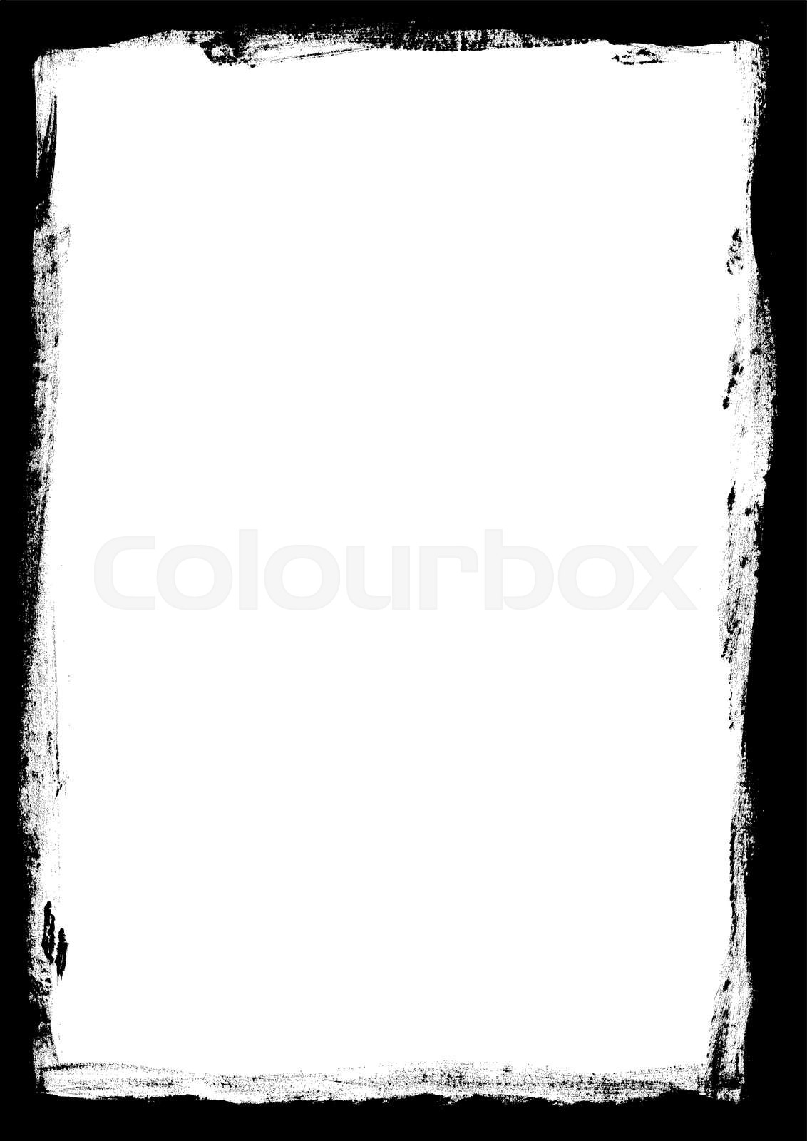 Border of Paint stokes | Stock vector | Colourbox