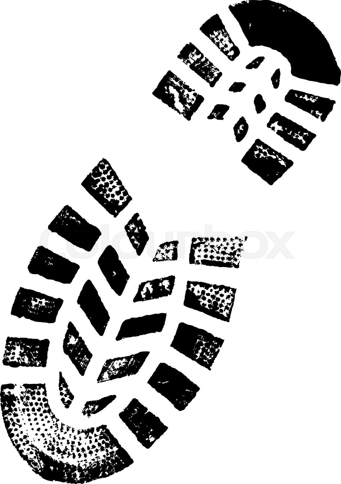 Mountain BootPrint - Highly detailed vector of a bootprint | Stock ...