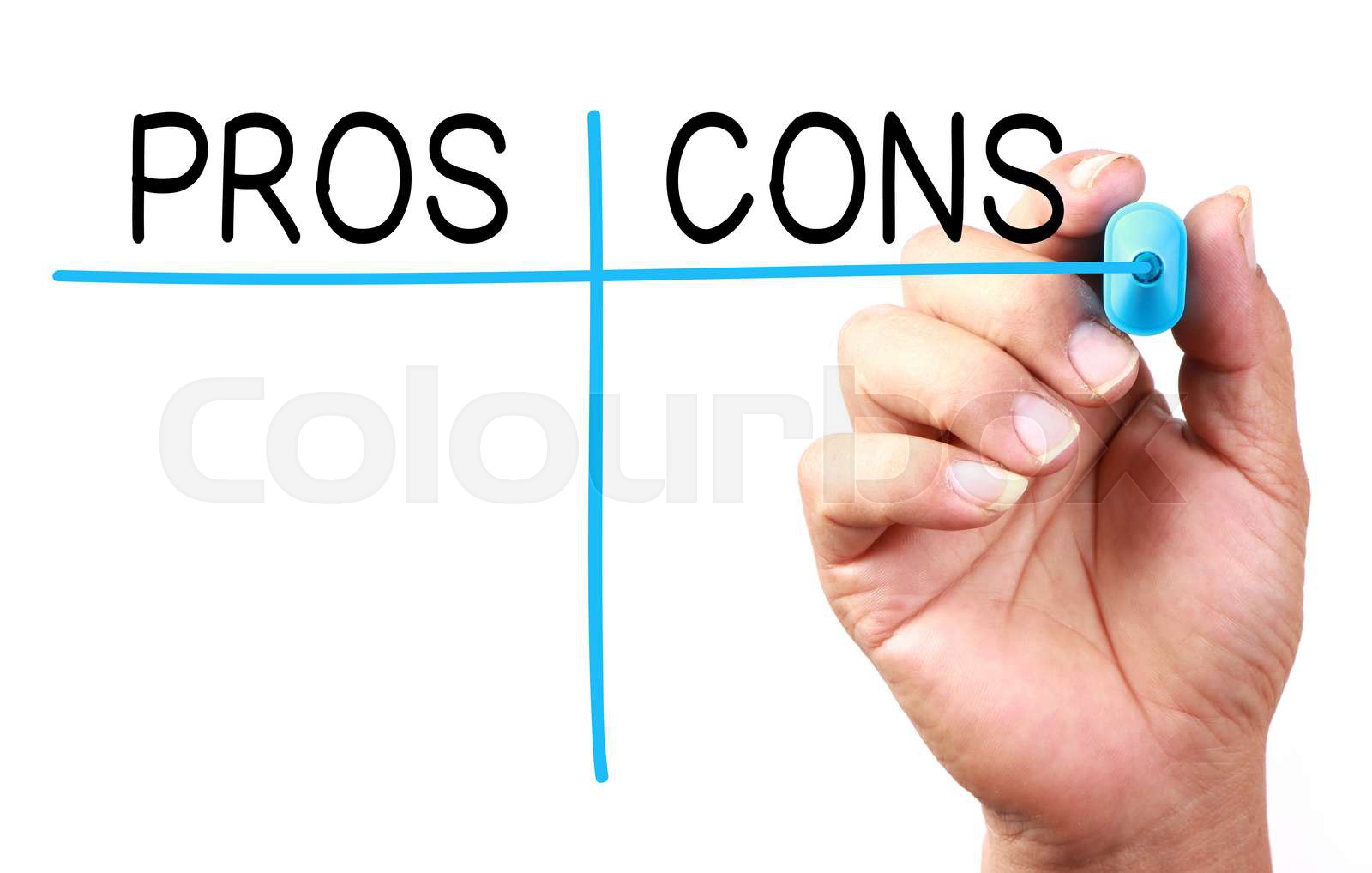 Pros and Cons | Stock image | Colourbox