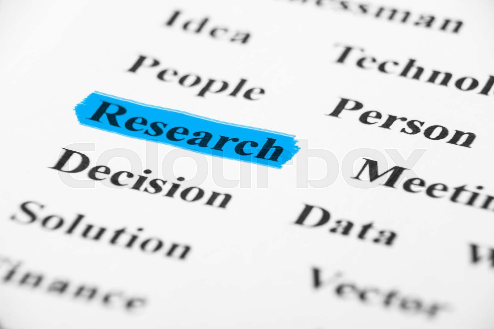 Research | Stock image | Colourbox