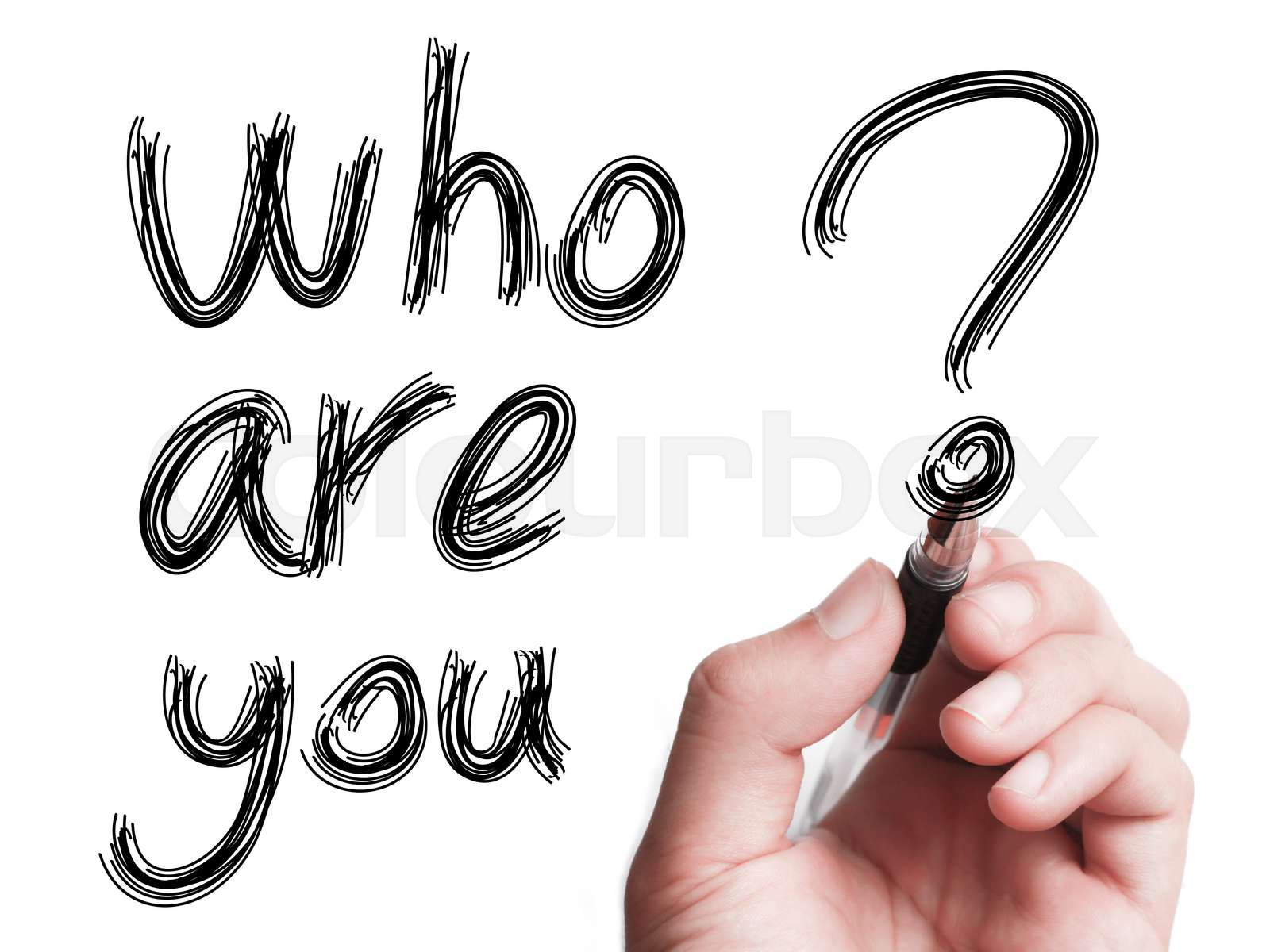 Who Are You | Stock image | Colourbox