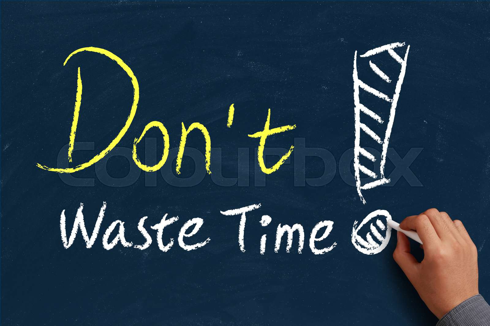Do not waste time | Stock image | Colourbox