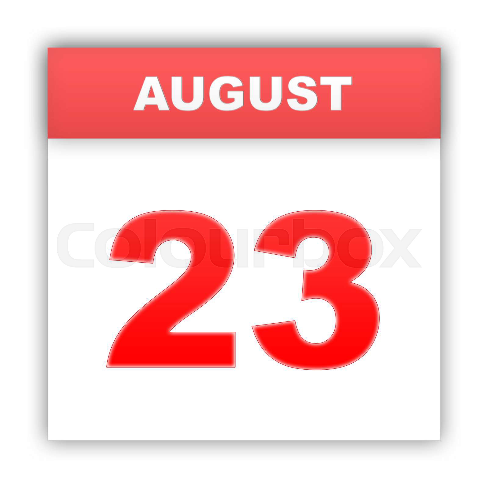August 23. Day on the calendar. | Stock image | Colourbox