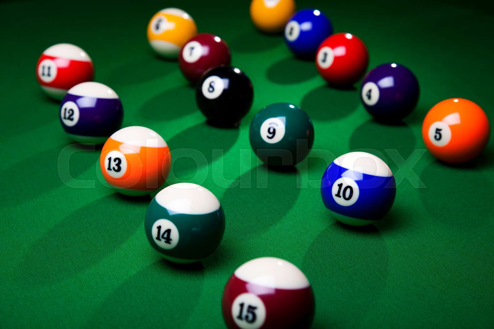 Billiard background, vivid colors, natural tone | Stock image | Colourbox