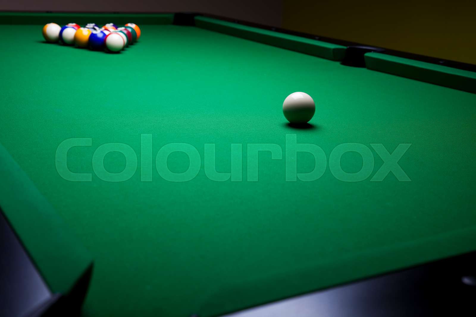 Billiards pool, vivid colors, natural tone | Stock image | Colourbox