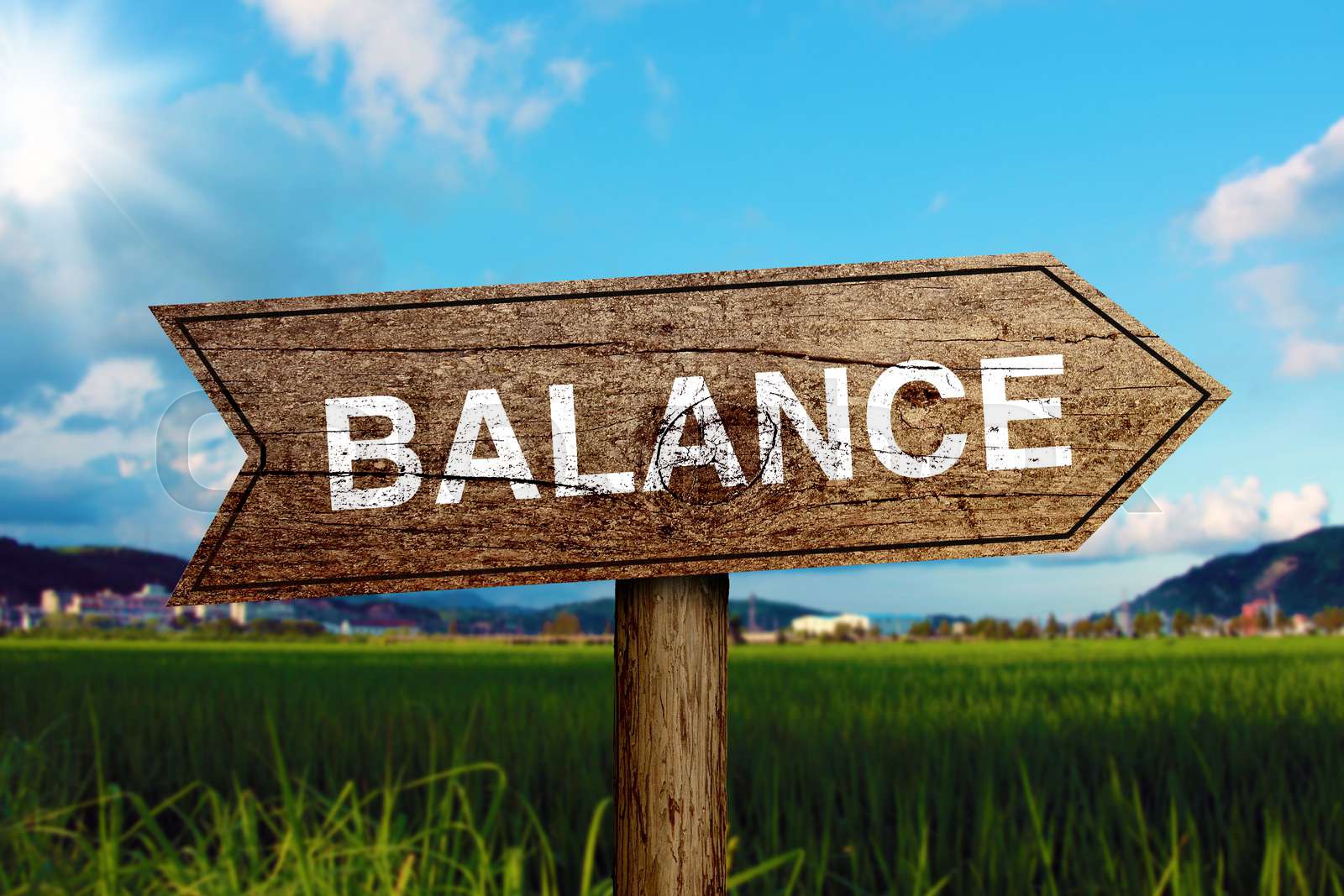 Balance Road Sign | Stock image | Colourbox