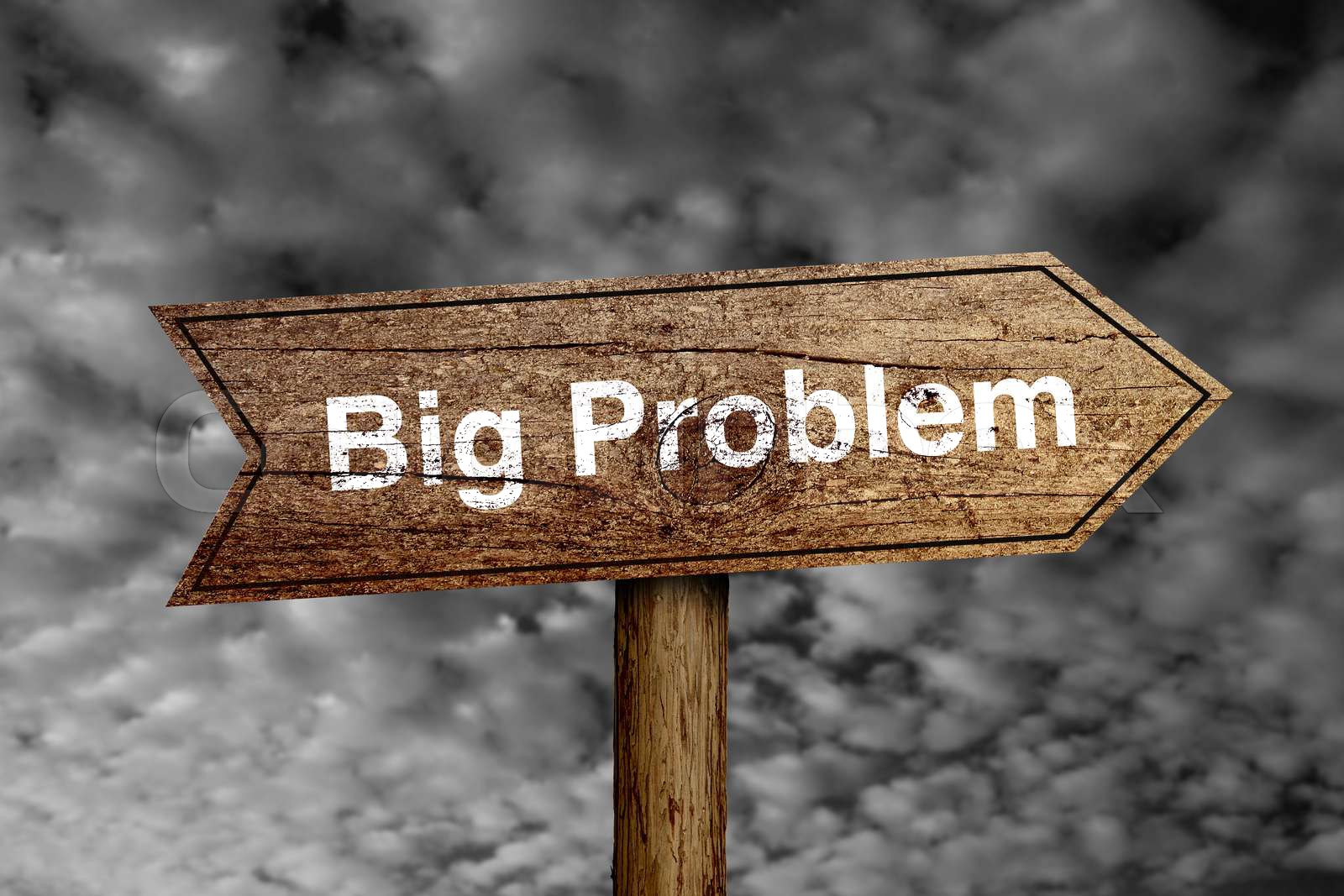 Big Problem Road Sign | Stock image | Colourbox