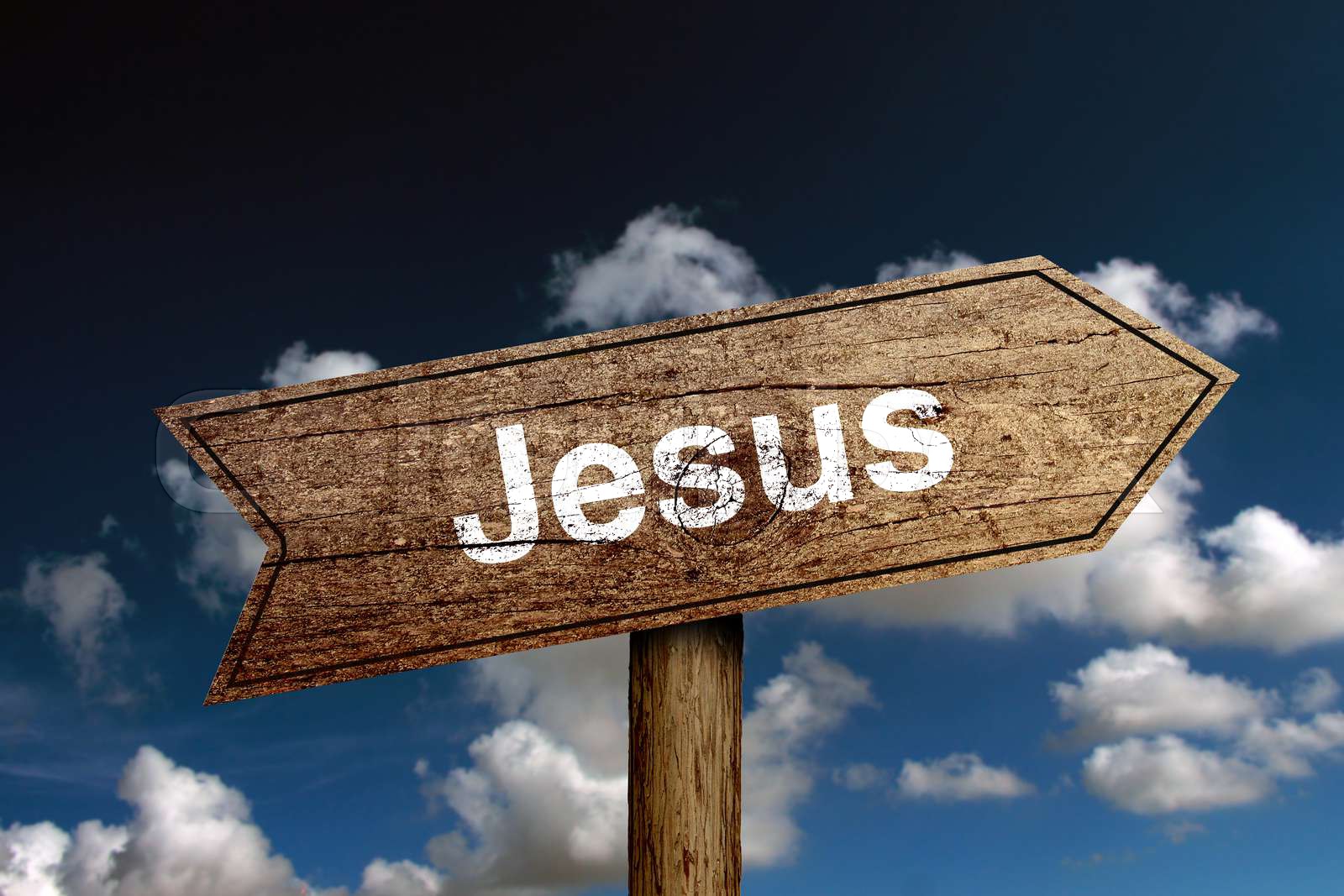 Jesus Road Sign | Stock image | Colourbox