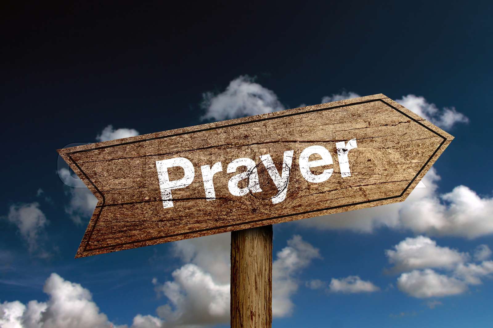 Prayer Road Sign | Stock image | Colourbox
