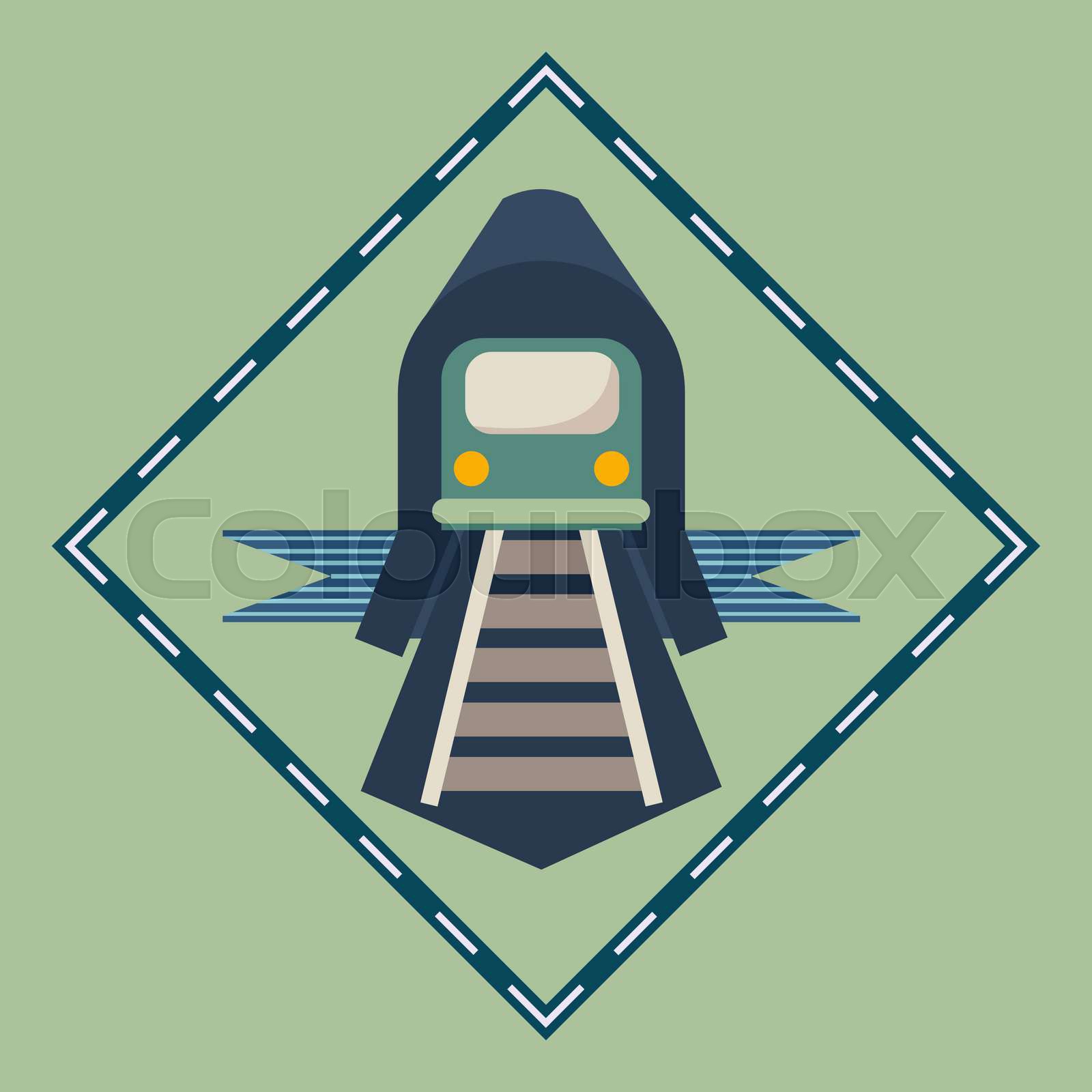 Metro, Subway, Underground Train Icon | Stock vector | Colourbox