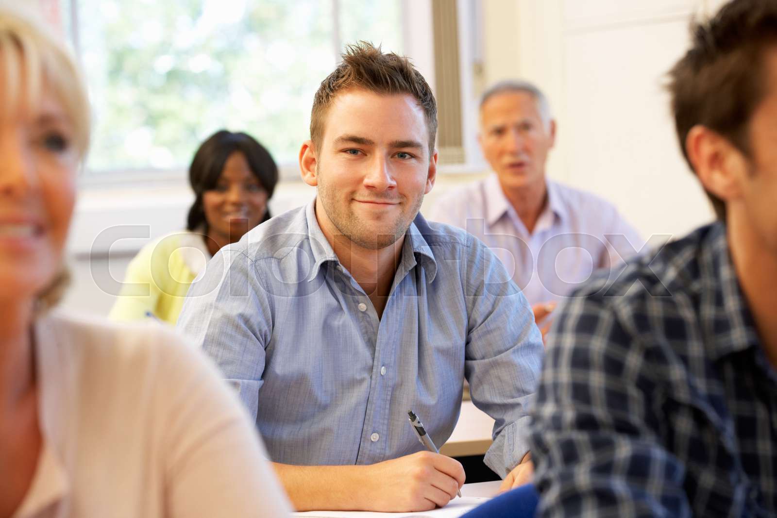 Student in class | Stock image | Colourbox