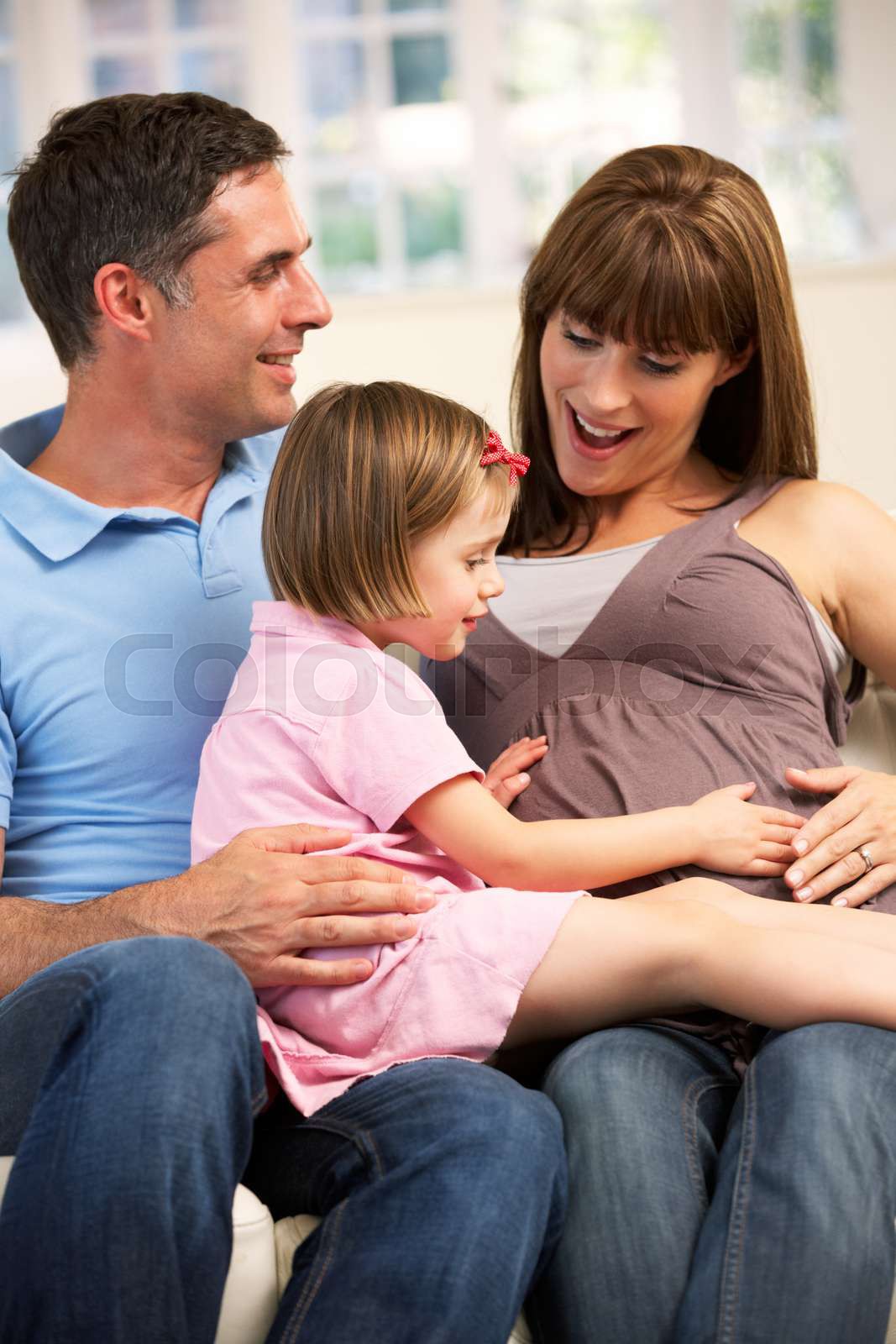 Family expecting new baby | Stock image | Colourbox