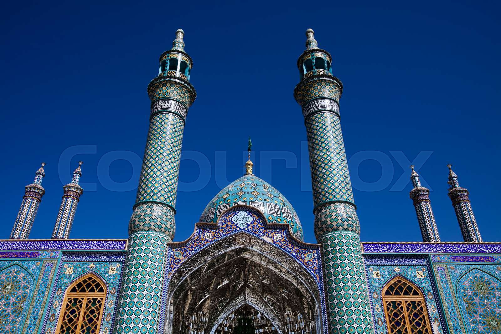 Beautiful Mosque in Iran, saturated picture | Stock image | Colourbox