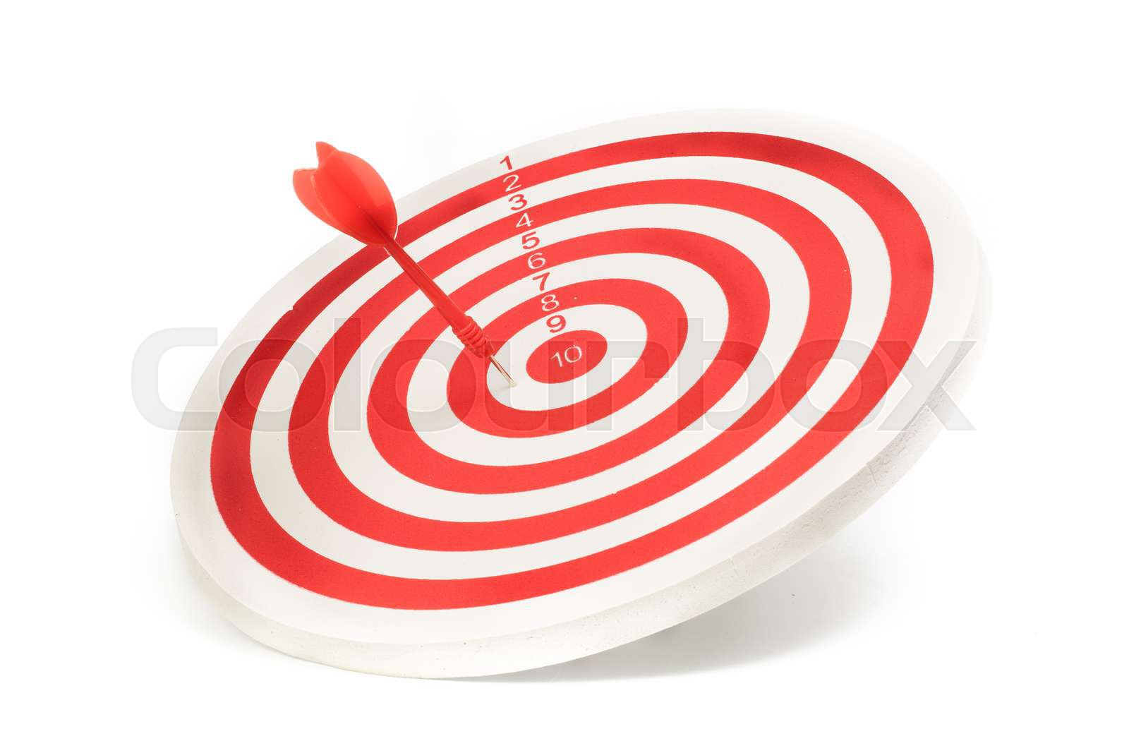 Red dart miss target | Stock image | Colourbox