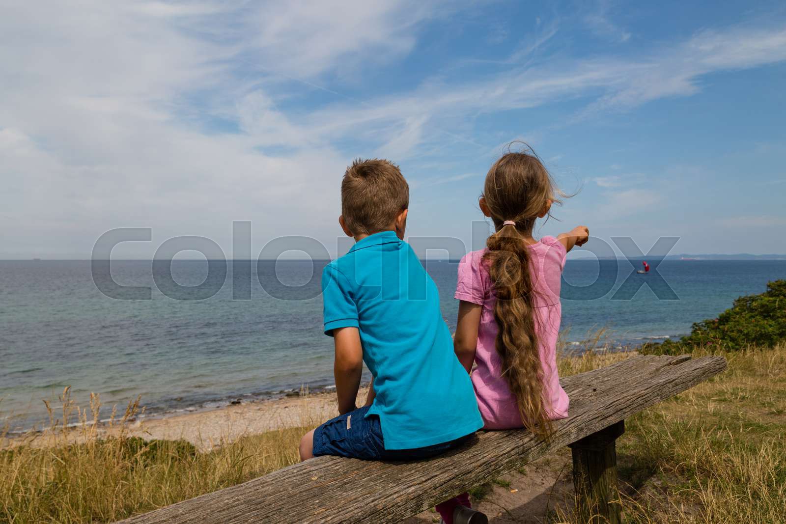 Kids taking a break | Stock image | Colourbox