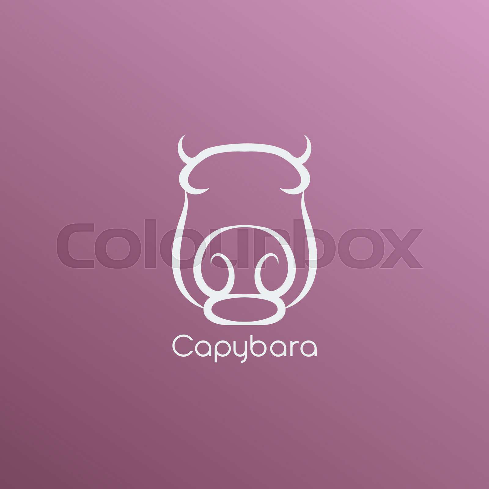 capybara logo vector | Stock vector | Colourbox
