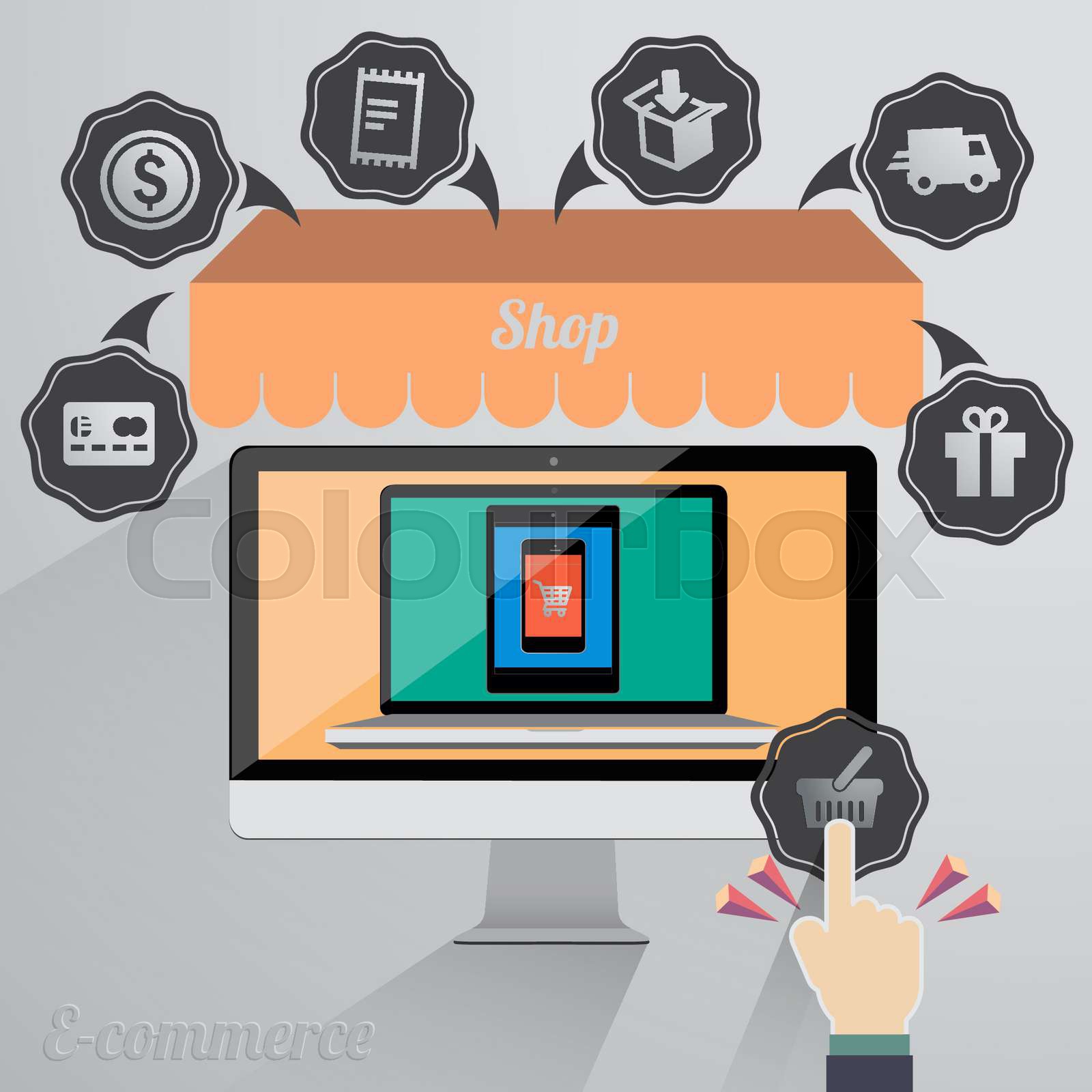 E-commerce | Stock vector | Colourbox