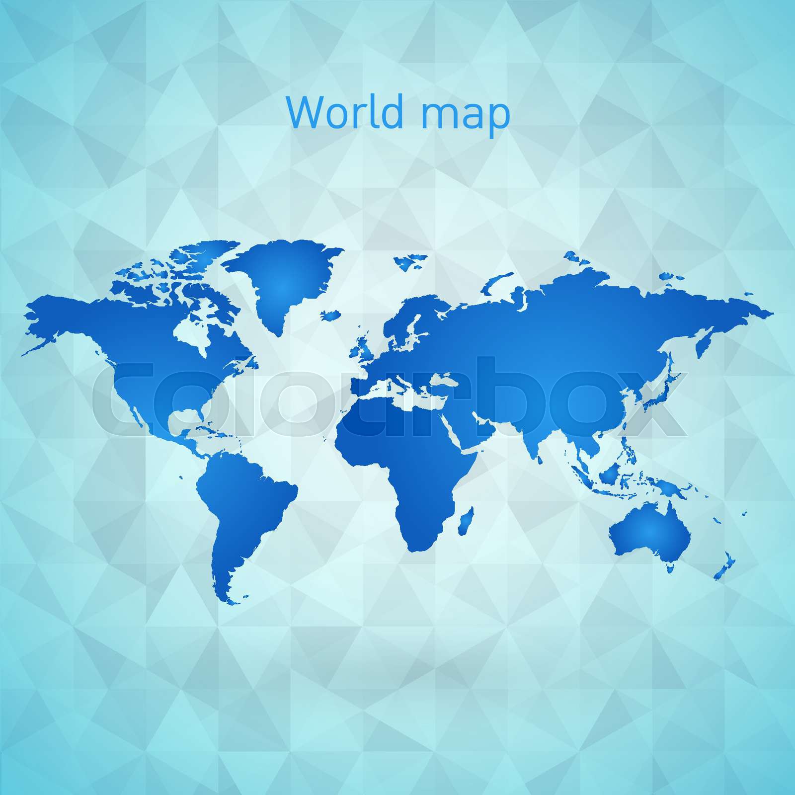 World Map Vector Stock Vector Colourbox