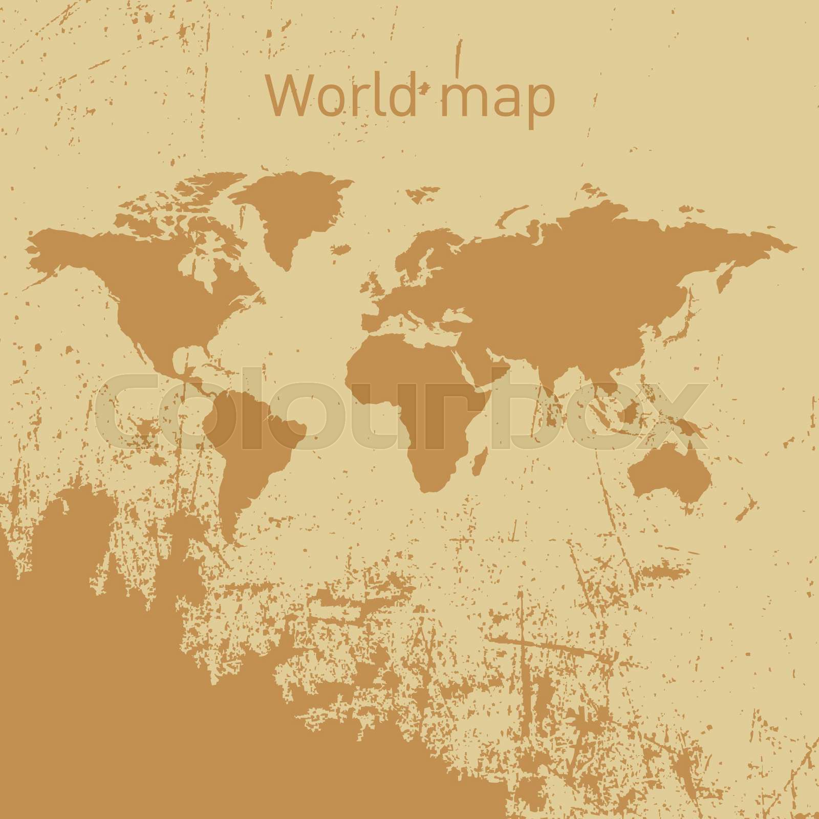 world map vector | Stock vector | Colourbox