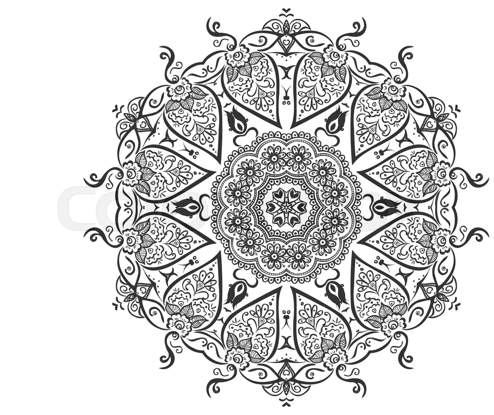 circular pattern of indian | Stock vector | Colourbox