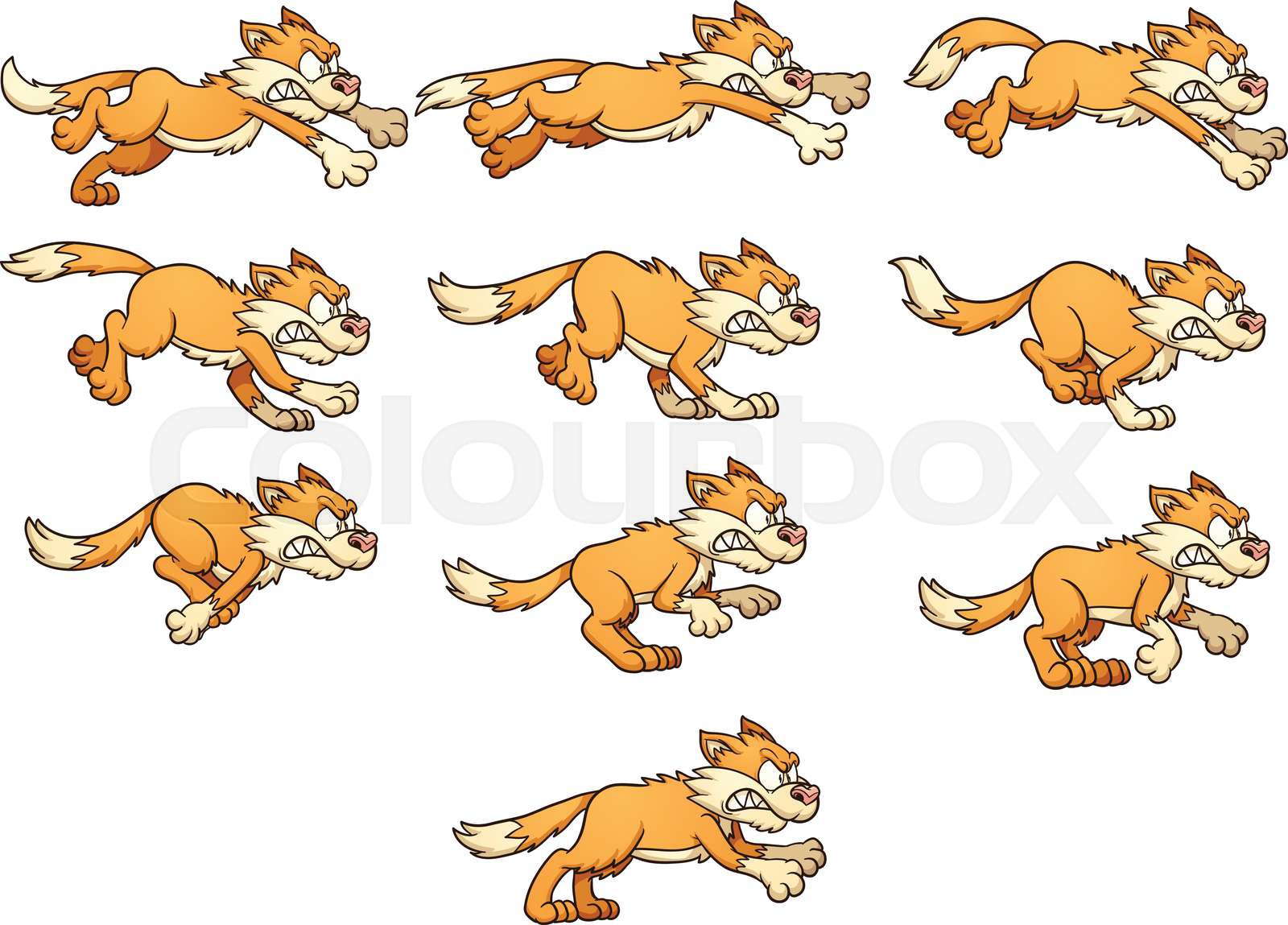 kat, sprites, vred | Stock vektor | Colourbox