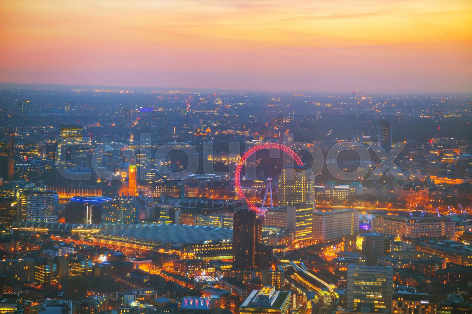 Aerial overview of London | Stock image | Colourbox