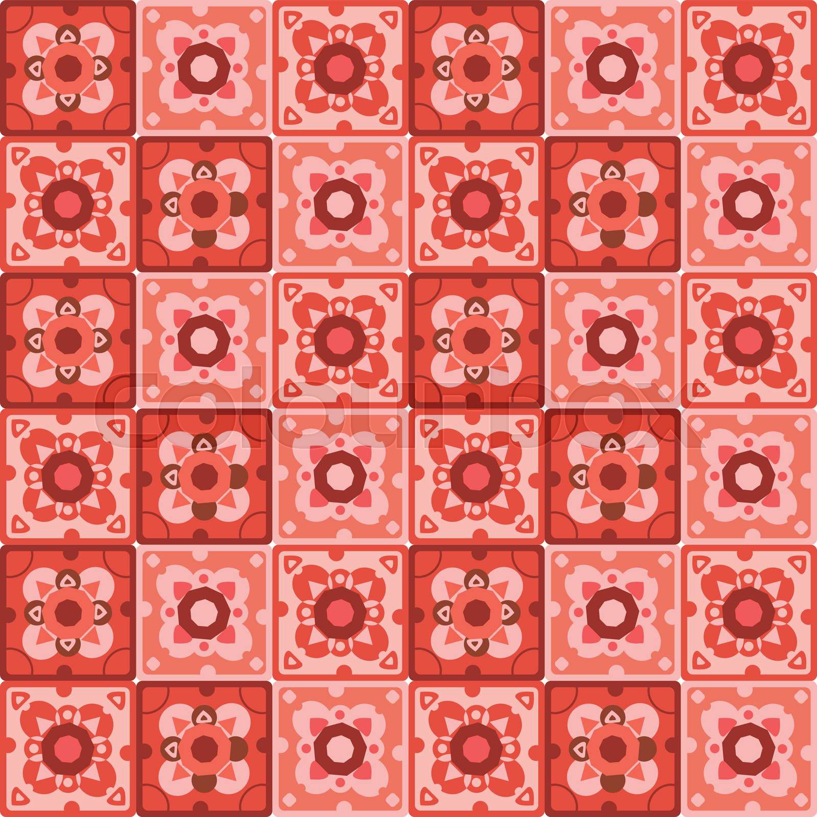 pattern-red | Stock vector | Colourbox