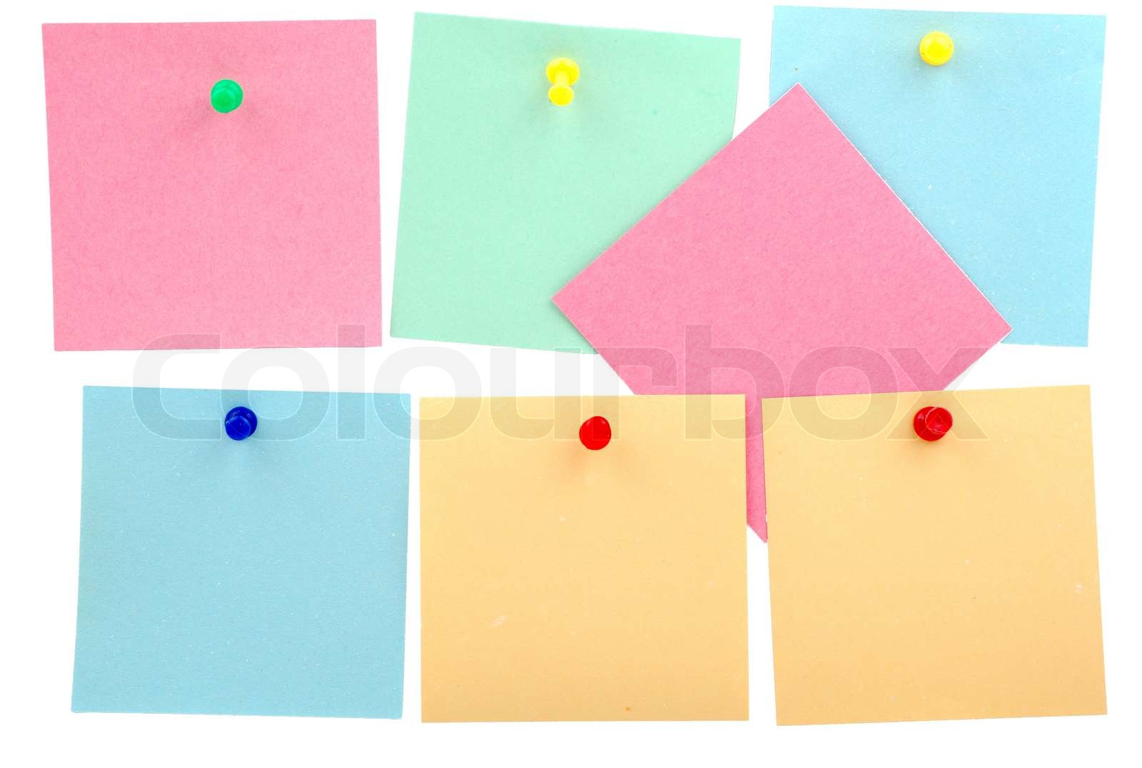 postit, post-it, freigestellt | Stock Bild | Colourbox