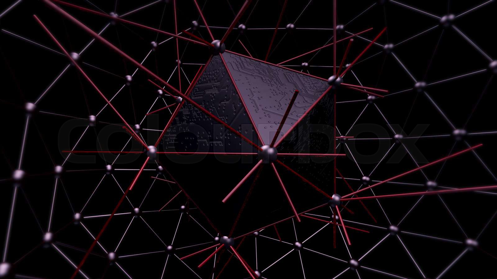 atom structure for technology | Stock image | Colourbox