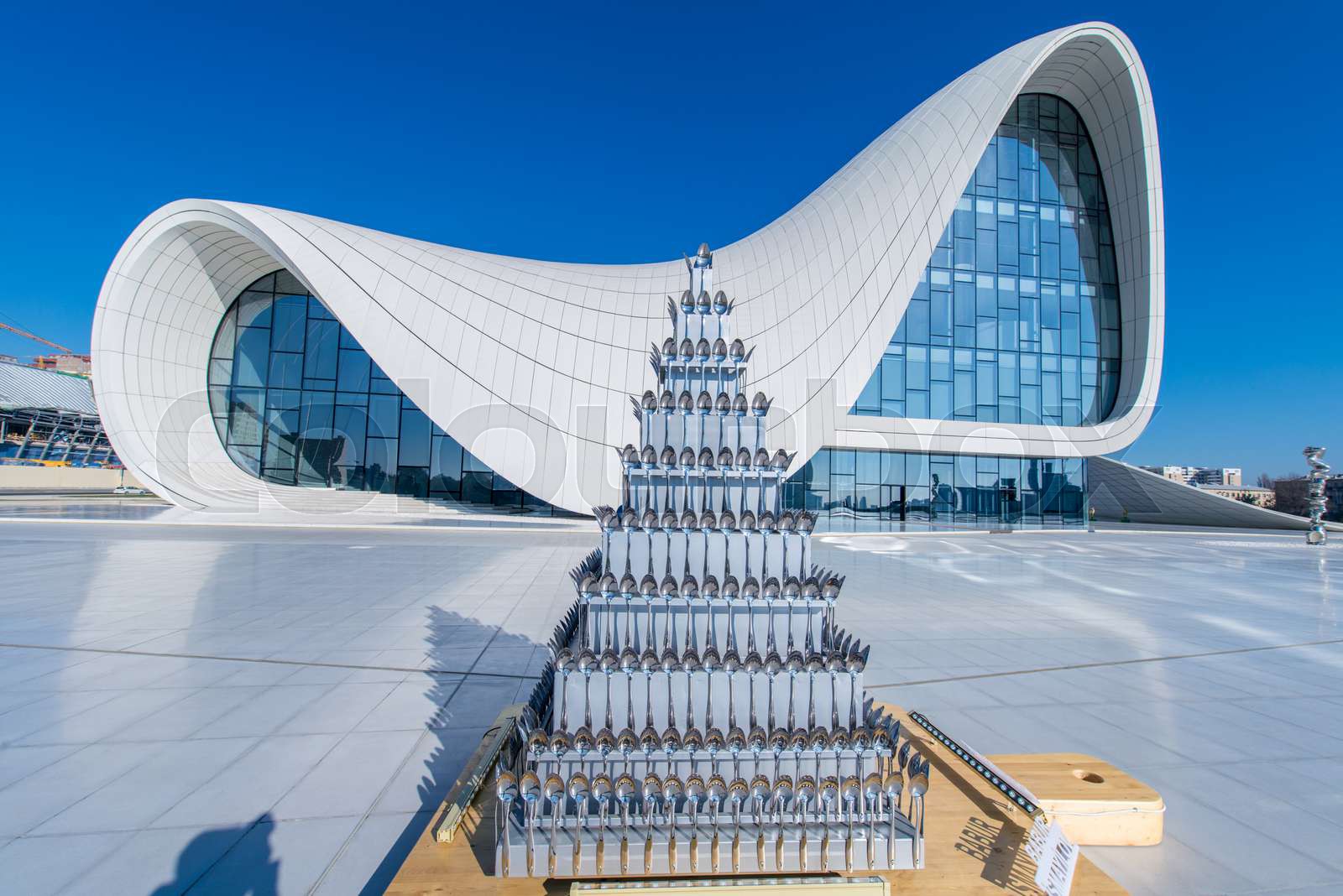 BAKU- DECEMBER 27: Heydar Aliyev Center on December 27, 2014 in Baku ...
